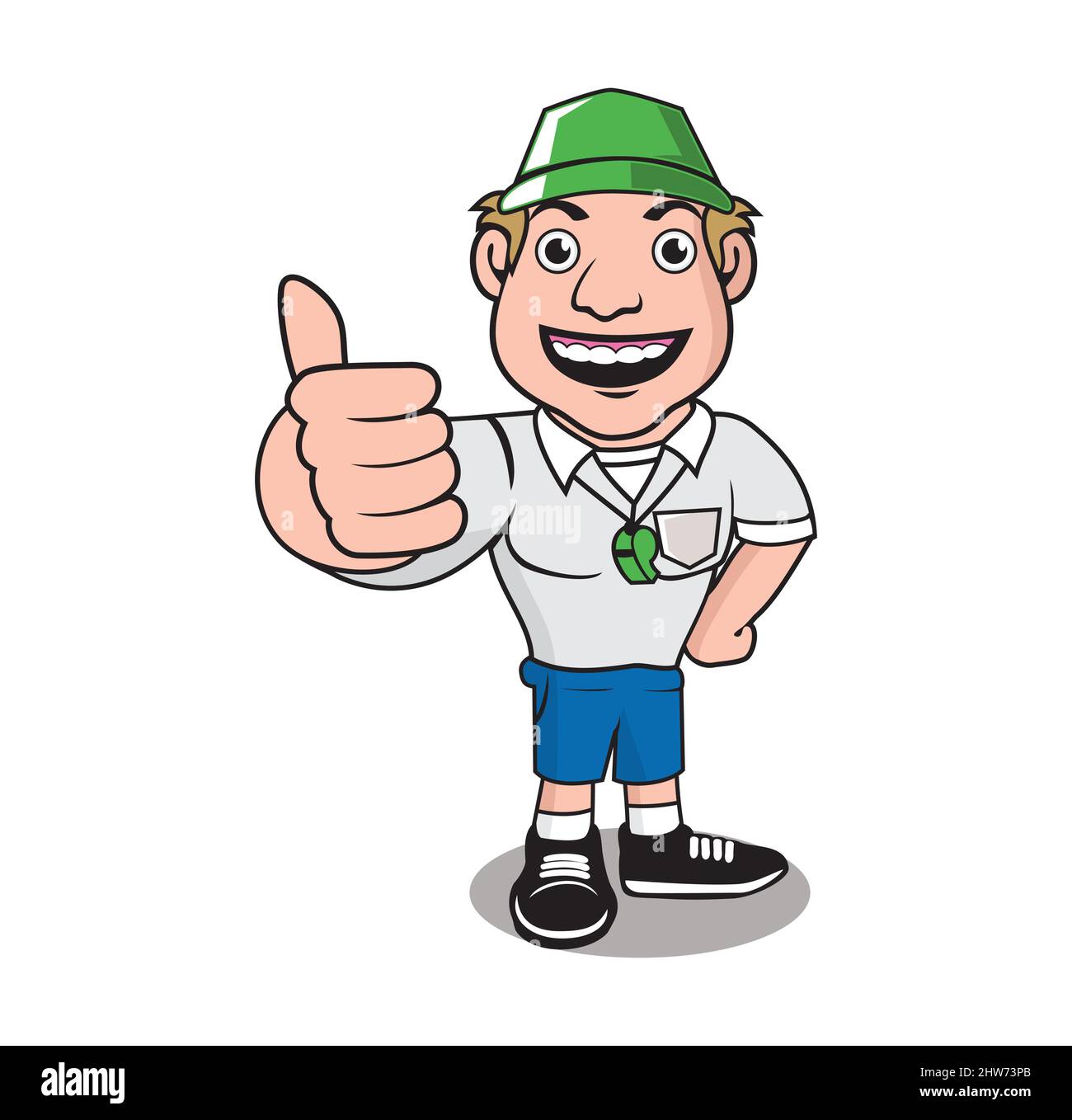 Referee cartoon character design illustration vector eps format ...