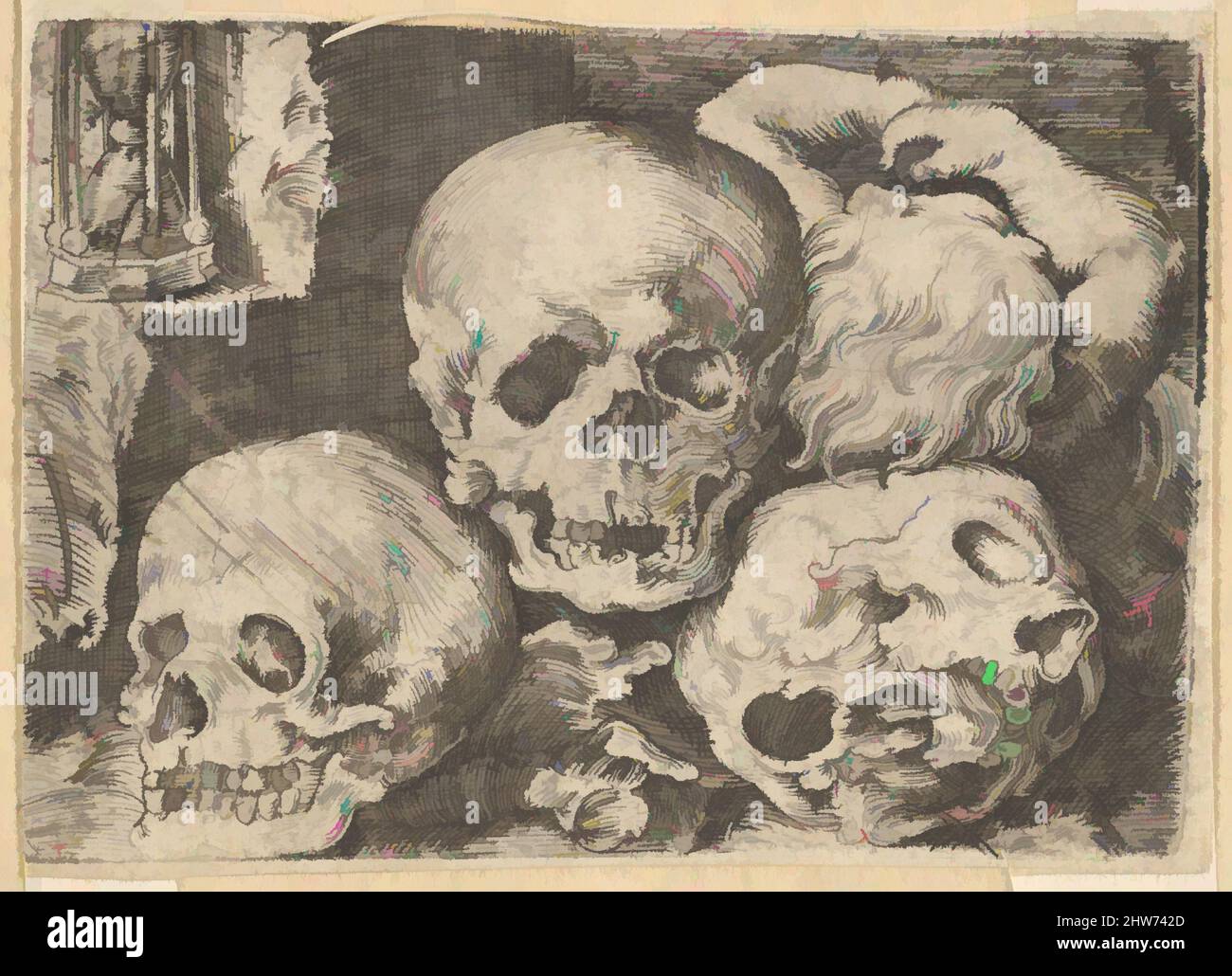 Three Girl Skulls