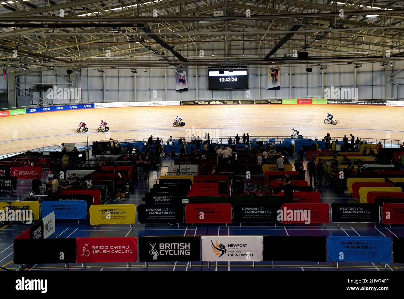 A general view inside of the velodrome during day two of the HSBC UK ...
