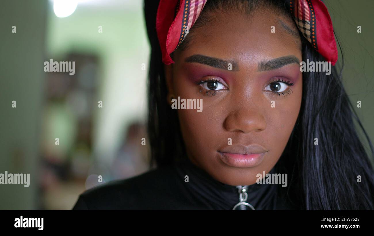 Portrait of a teenager girl face closeup Stock Photo - Alamy