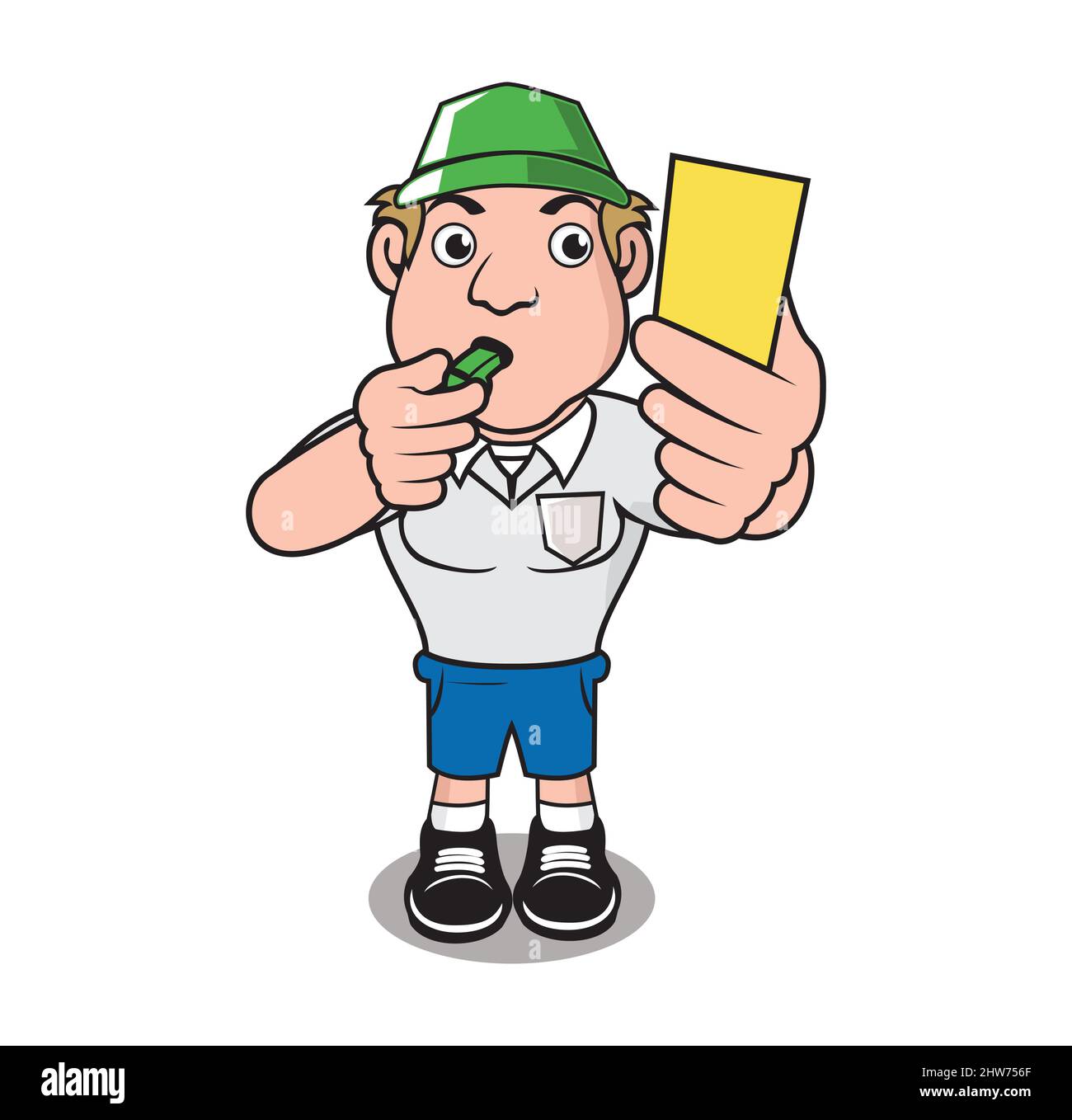 Referee cartoon character design illustration vector eps format ...