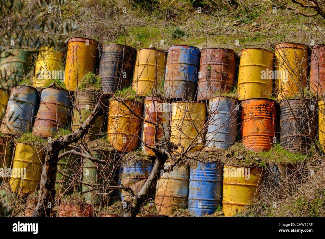 Stacked barrels hi-res stock photography and images - Alamy