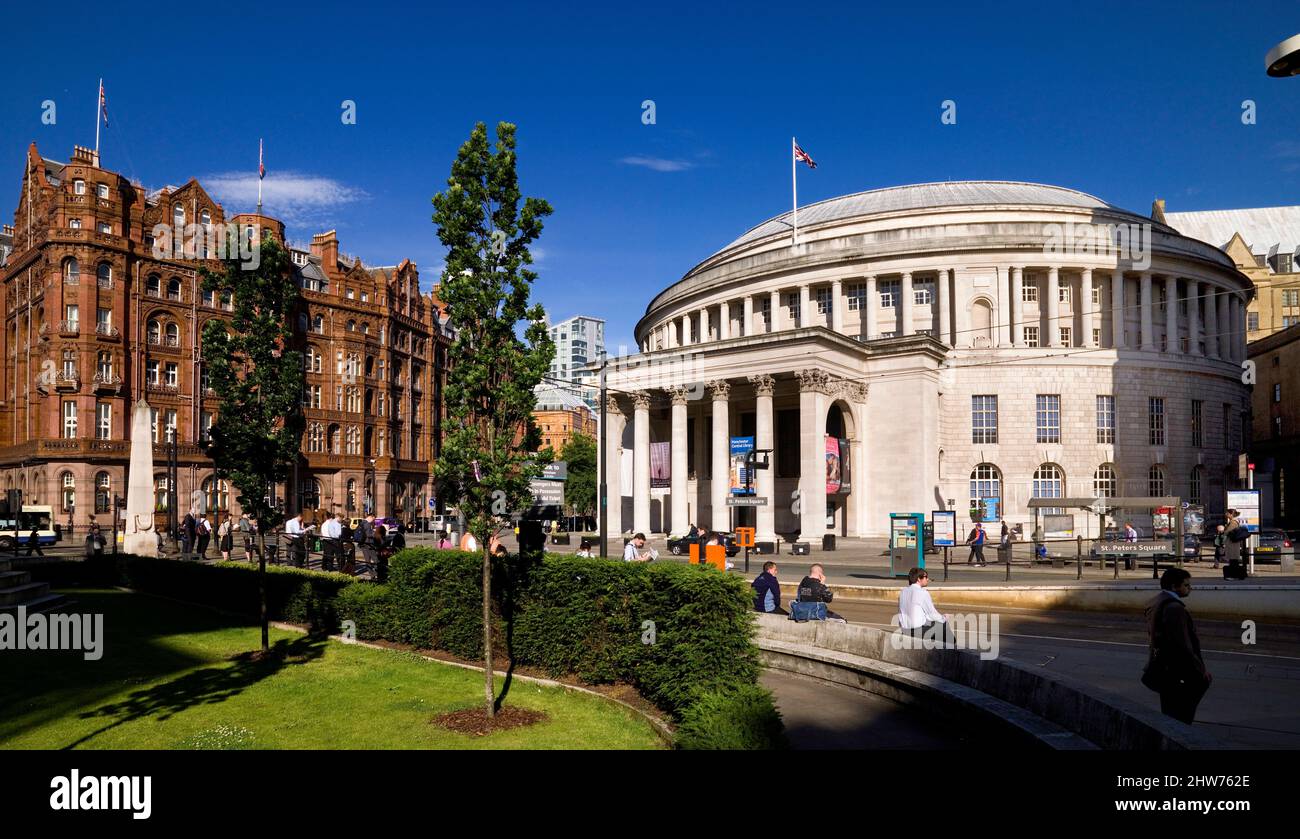 Central Library, Manchester, England, UK Stock Photo - Alamy