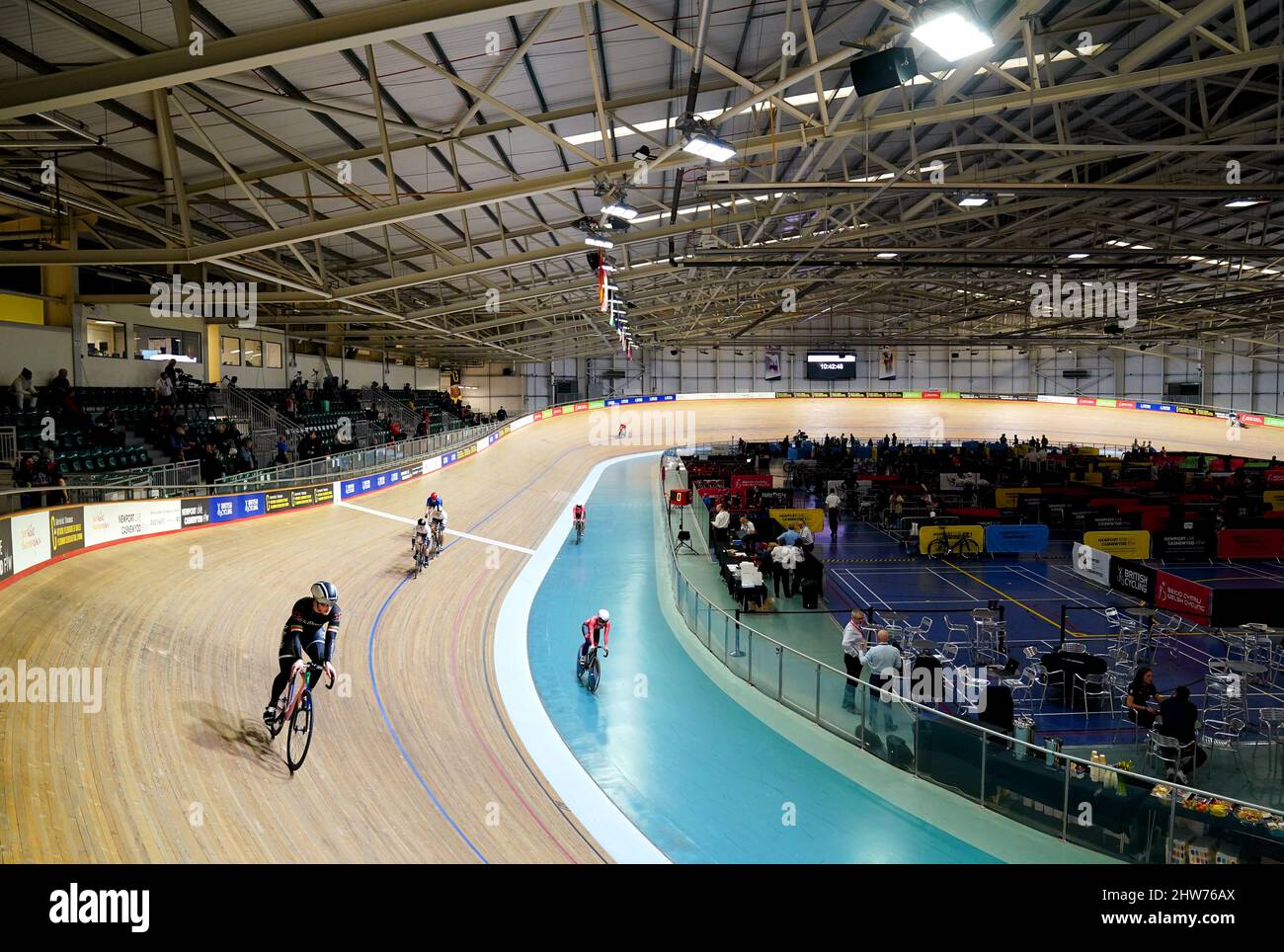 A general view inside of the velodrome during day two of the HSBC UK ...