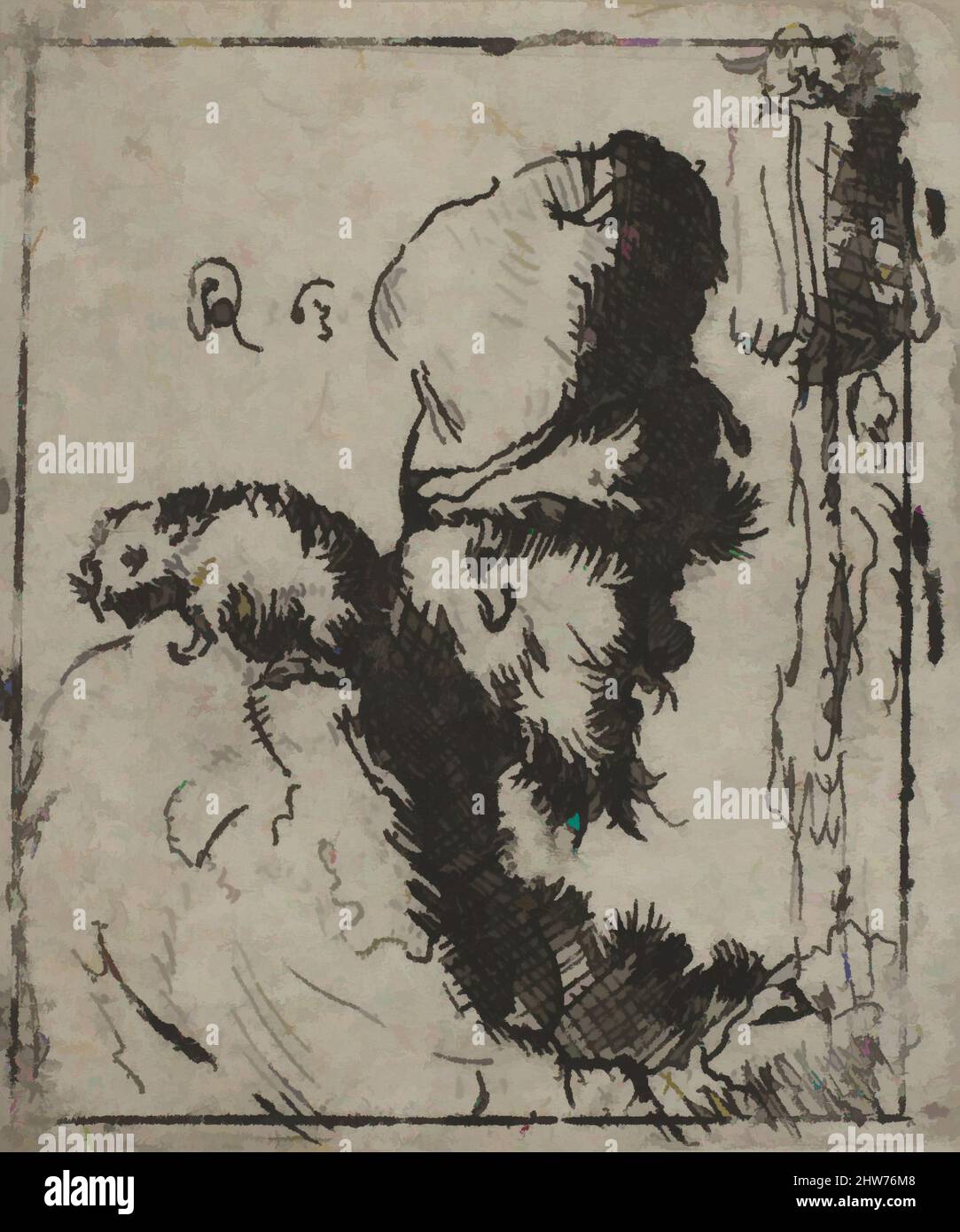 Art inspired by Head of a Rat Catcher, 17th century, Etching, sheet: 1 ...