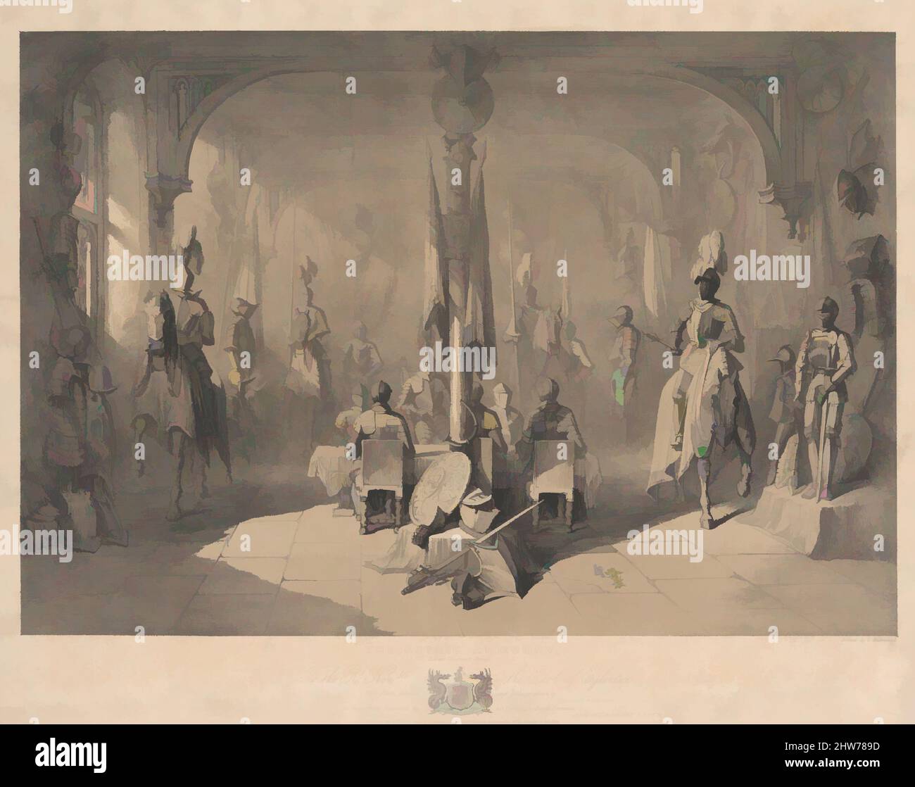 Art inspired by The Gothic Armoury, 3 Grosvenor Street, London, 1838 ...