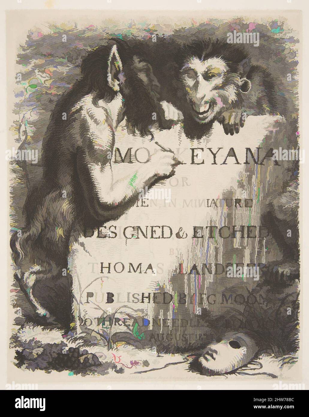 Art inspired by Title Page, from Monkey-ana, or Men in Miniature, 1827 ...