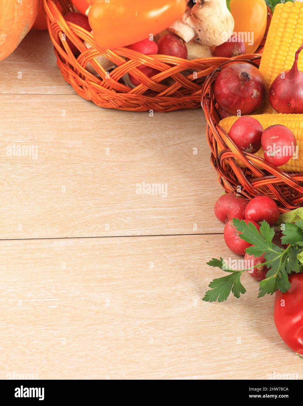 Colorful vegetable frame Stock Photo - Alamy