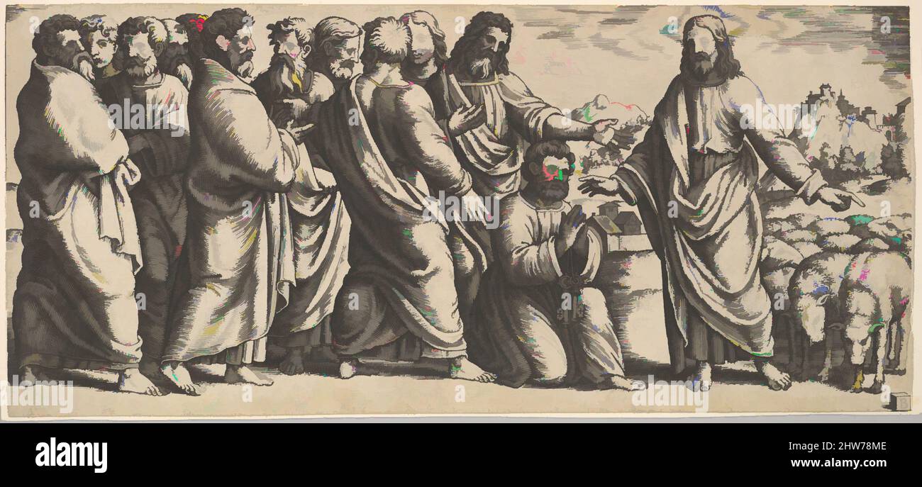 Art inspired by The Delivery of the Keys to Peter, Engraving, sheet: 4 ...