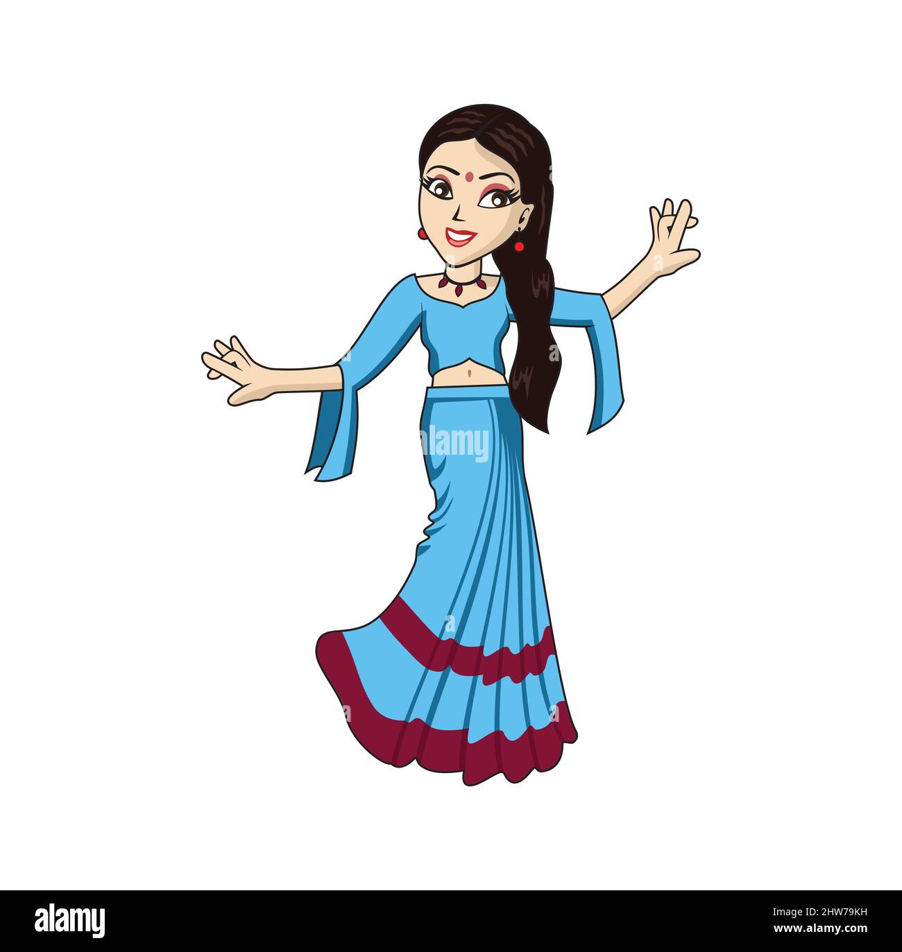 Beautiful indian women character design illustration vector eps format ...