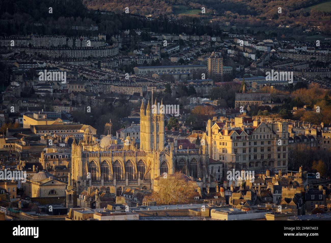 sunset golden hour from Alexandra park bath Stock Photo - Alamy