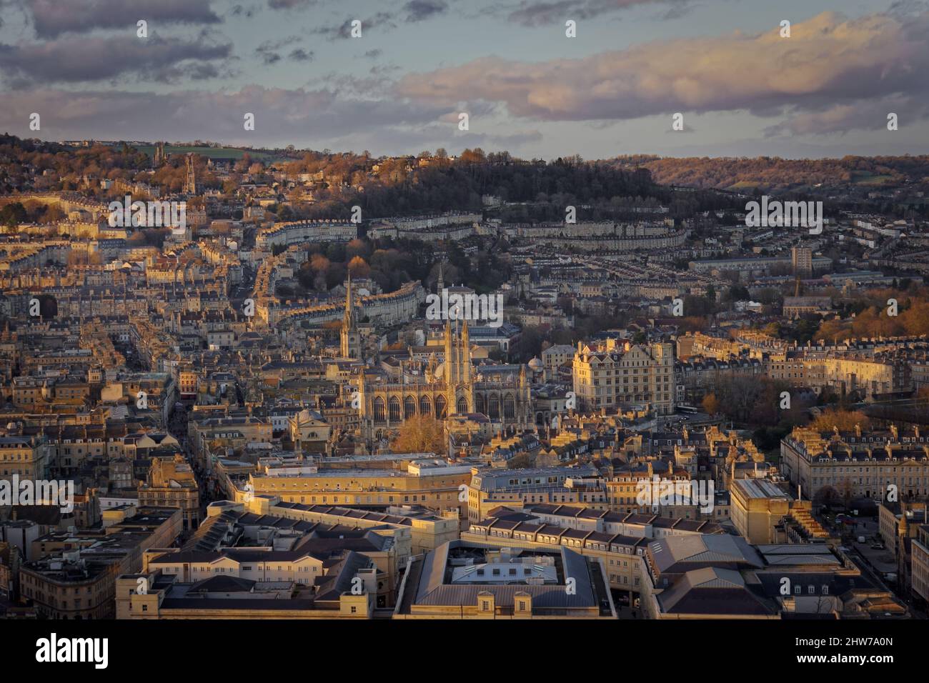 sunset golden hour from Alexandra park bath Stock Photo - Alamy