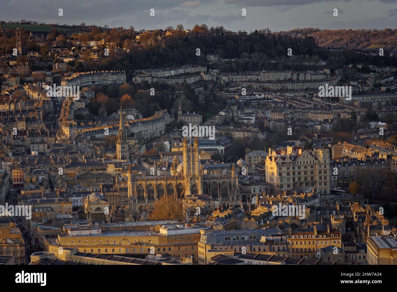 sunset golden hour from Alexandra park bath Stock Photo - Alamy