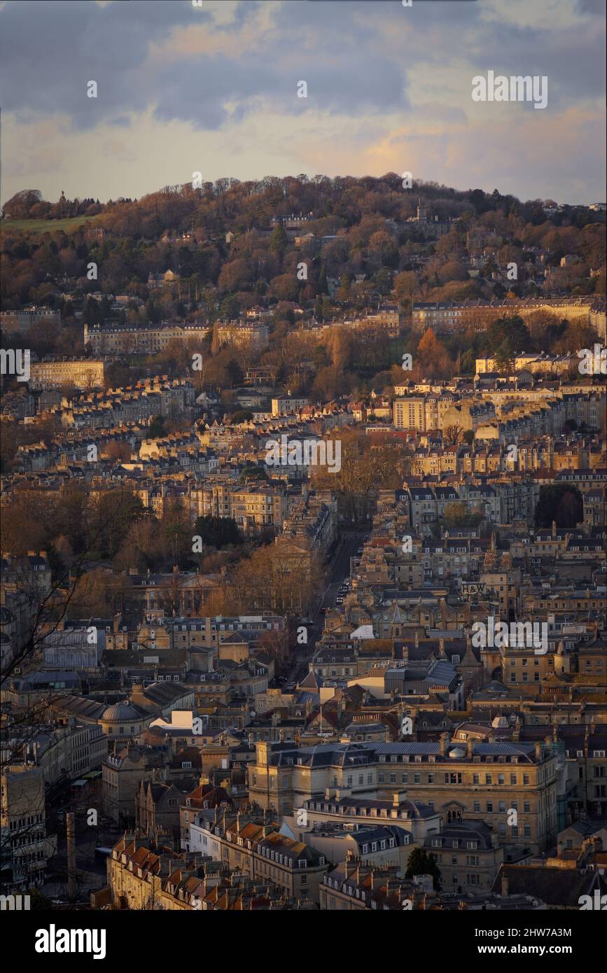 sunset golden hour from Alexandra park bath Stock Photo - Alamy