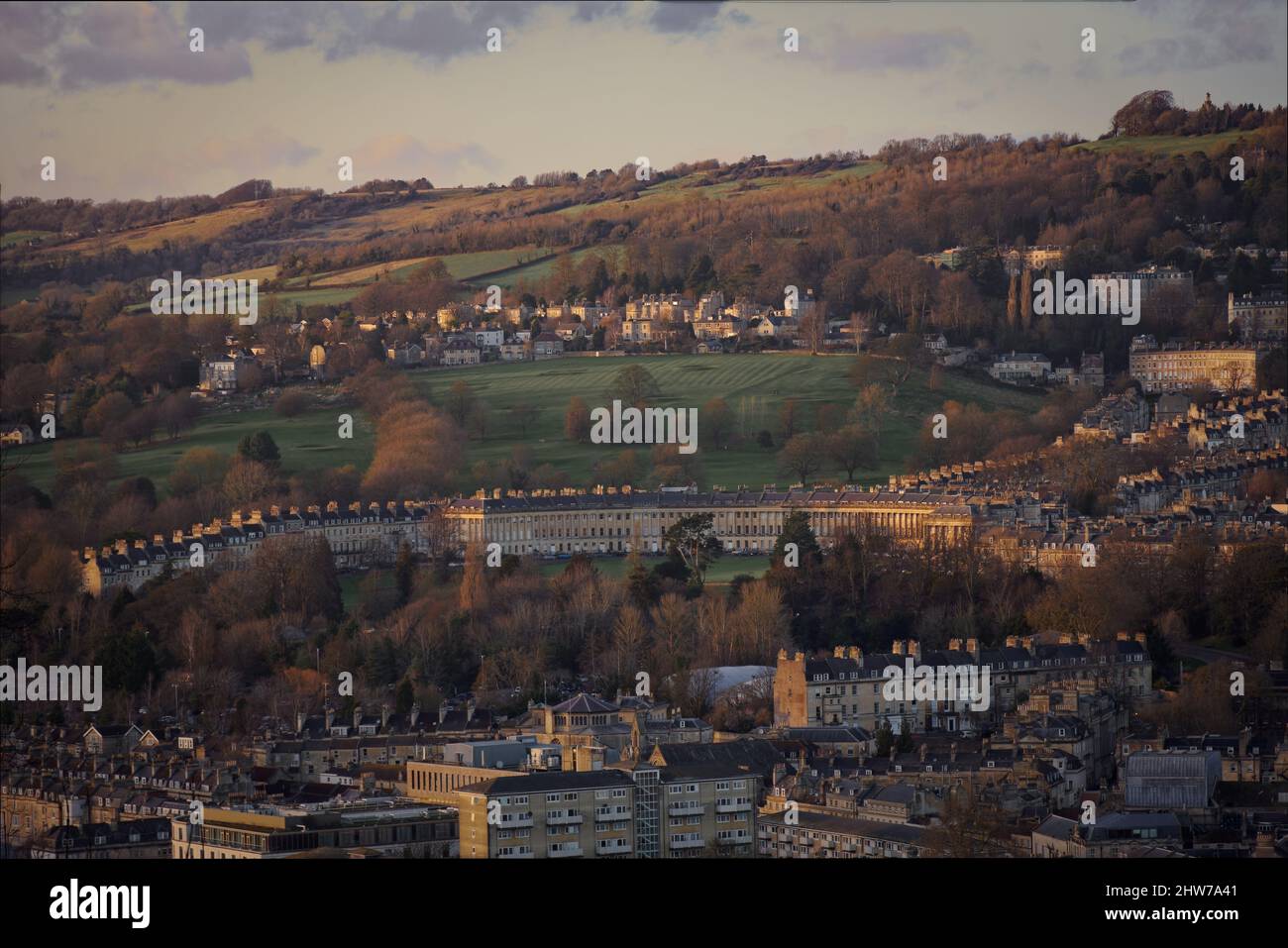 sunset golden hour from Alexandra park bath Stock Photo - Alamy