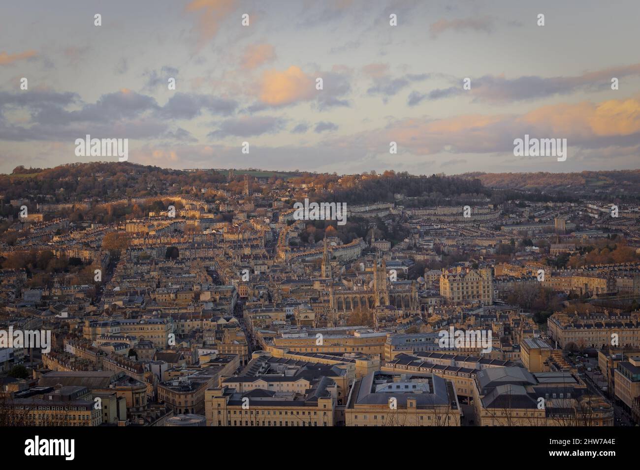 sunset golden hour from Alexandra park bath Stock Photo - Alamy