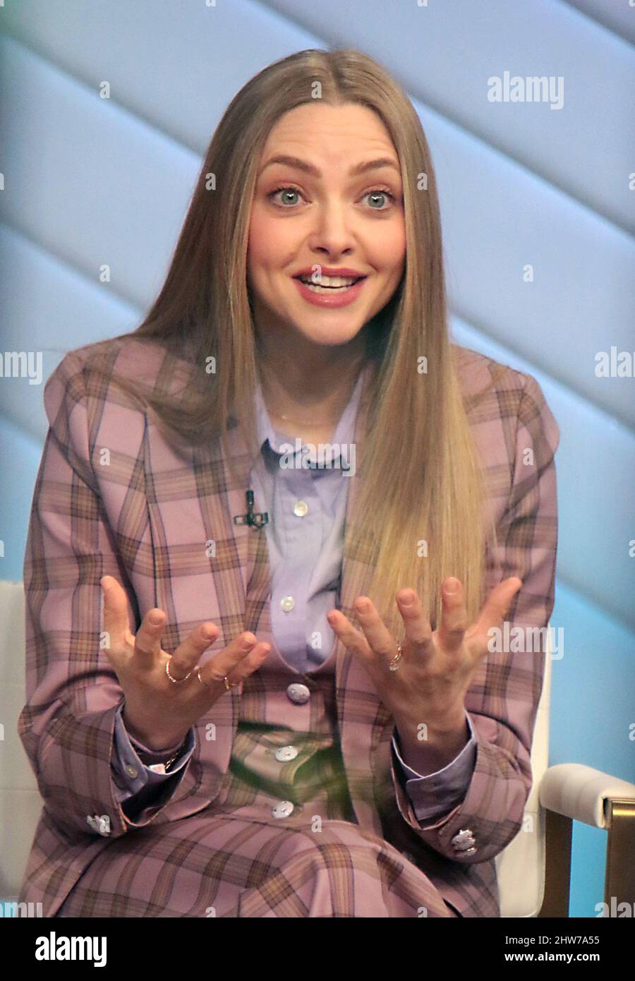NEW YORK, NY- MARCH 3: Amanda Seyfried on ABC's Good Morning America ...