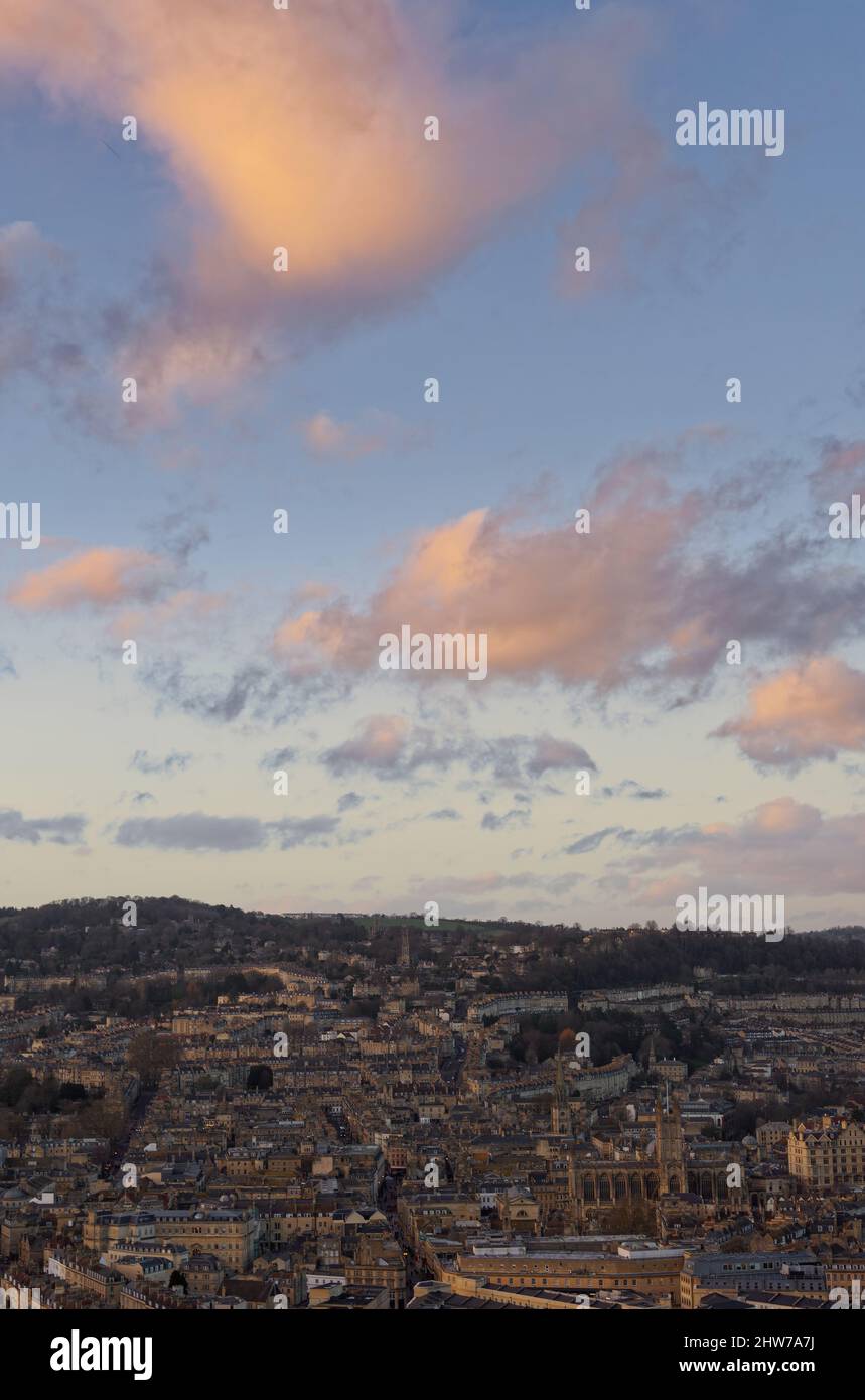 sunset golden hour from Alexandra park bath Stock Photo - Alamy