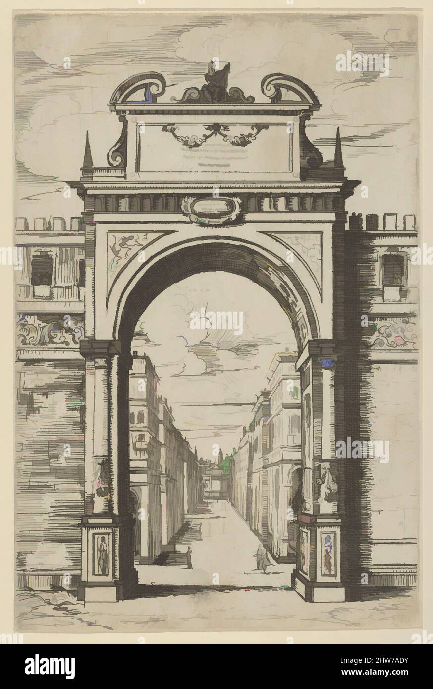 Art inspired by Triumphal arch surmounted by a statue of Moses ...