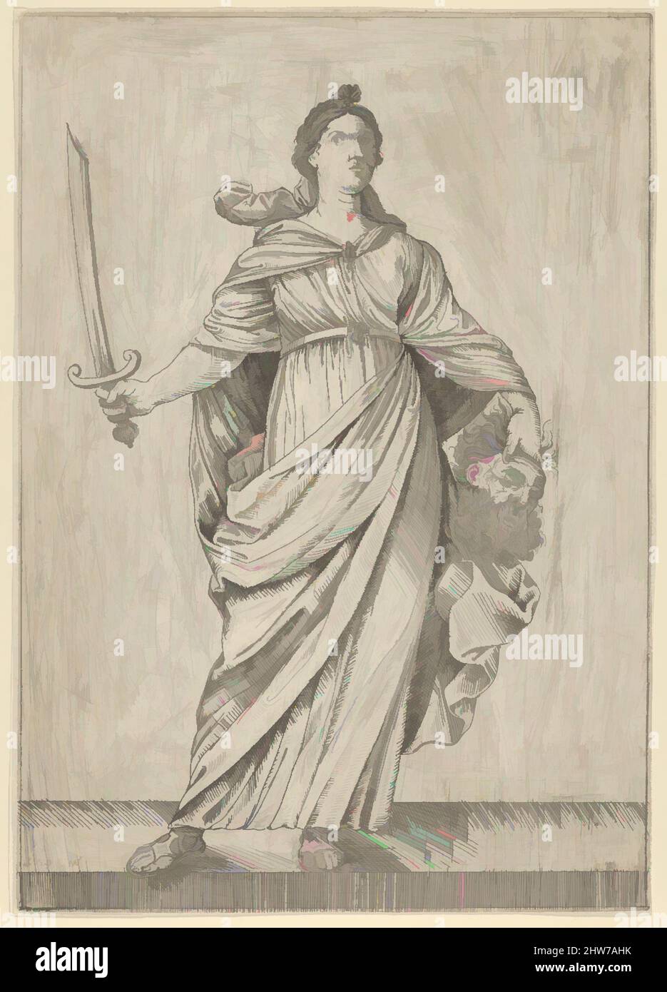 Art inspired by Judith standing on a ledge holding the head of ...