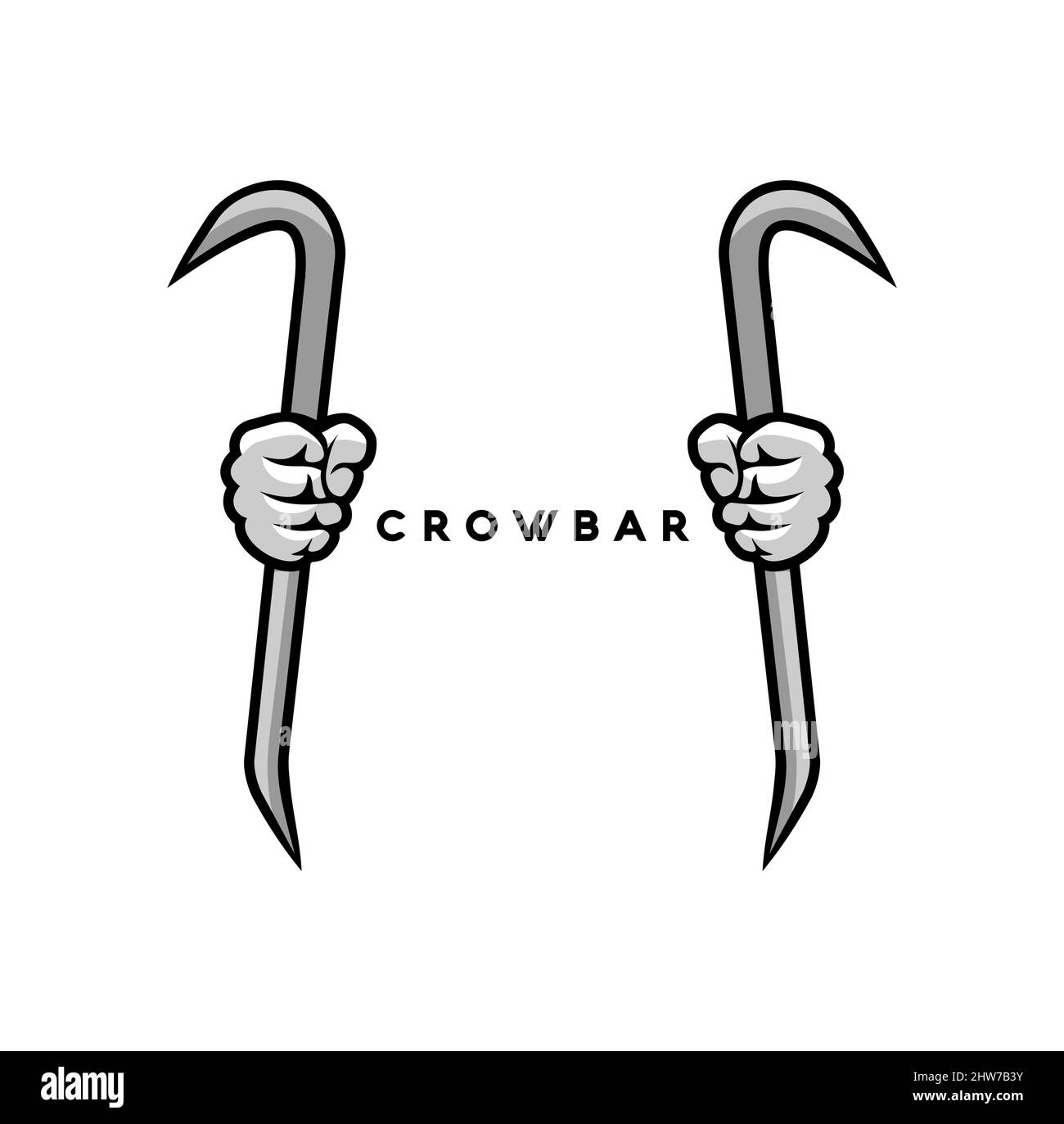 Crowbar design illustration vector eps format , suitable for your ...