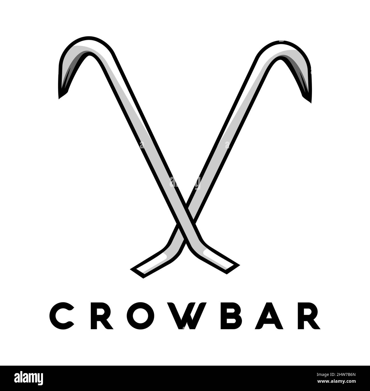 Crowbar design illustration vector eps format , suitable for your ...
