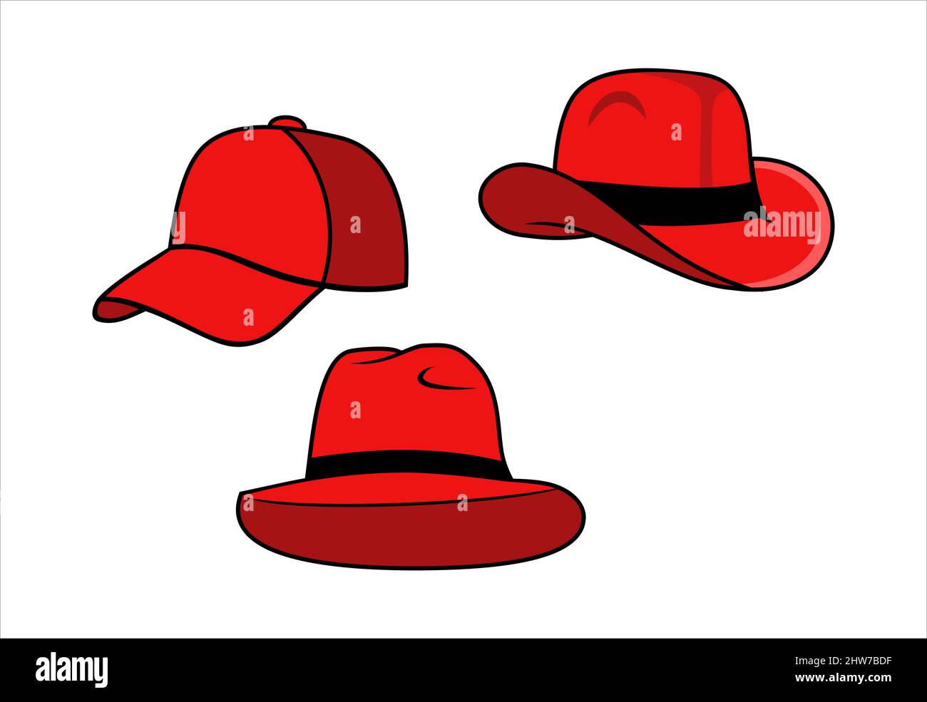 Red hat design illustration vector eps format , suitable for your ...