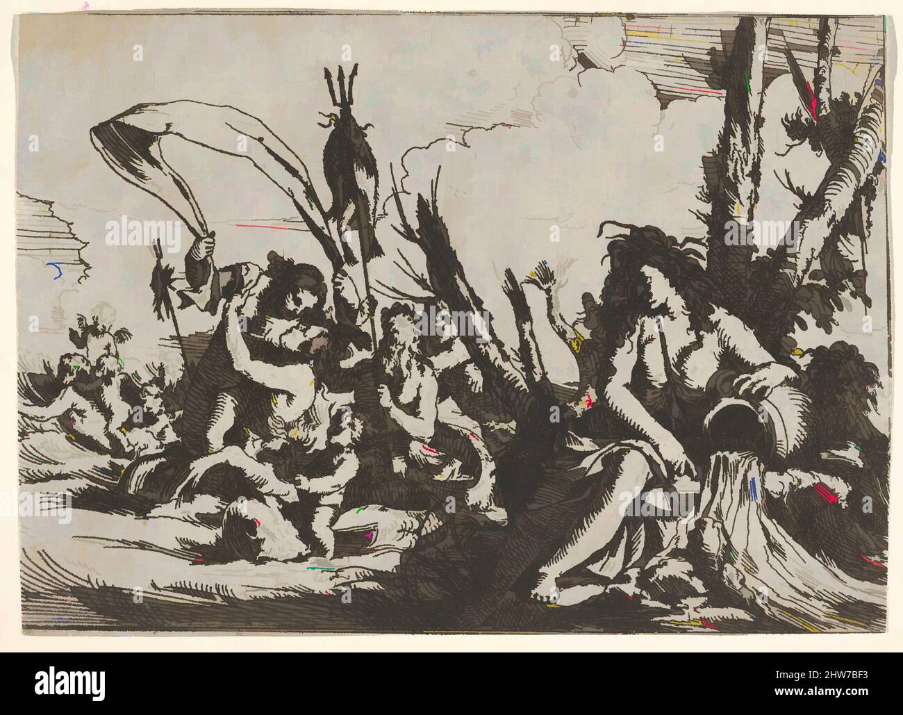 Art inspired by Water, represented by a naiad seated at the base of a ...