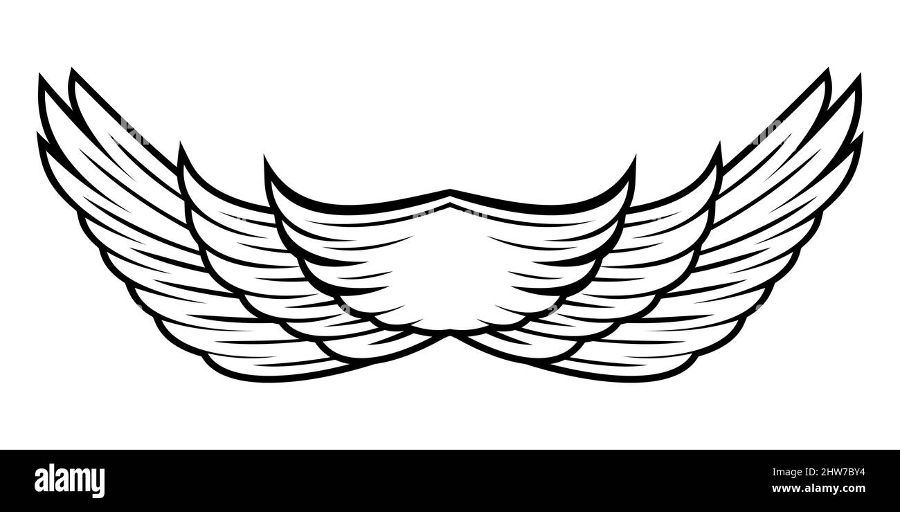 Wing design illustration vector eps format , suitable for your design ...