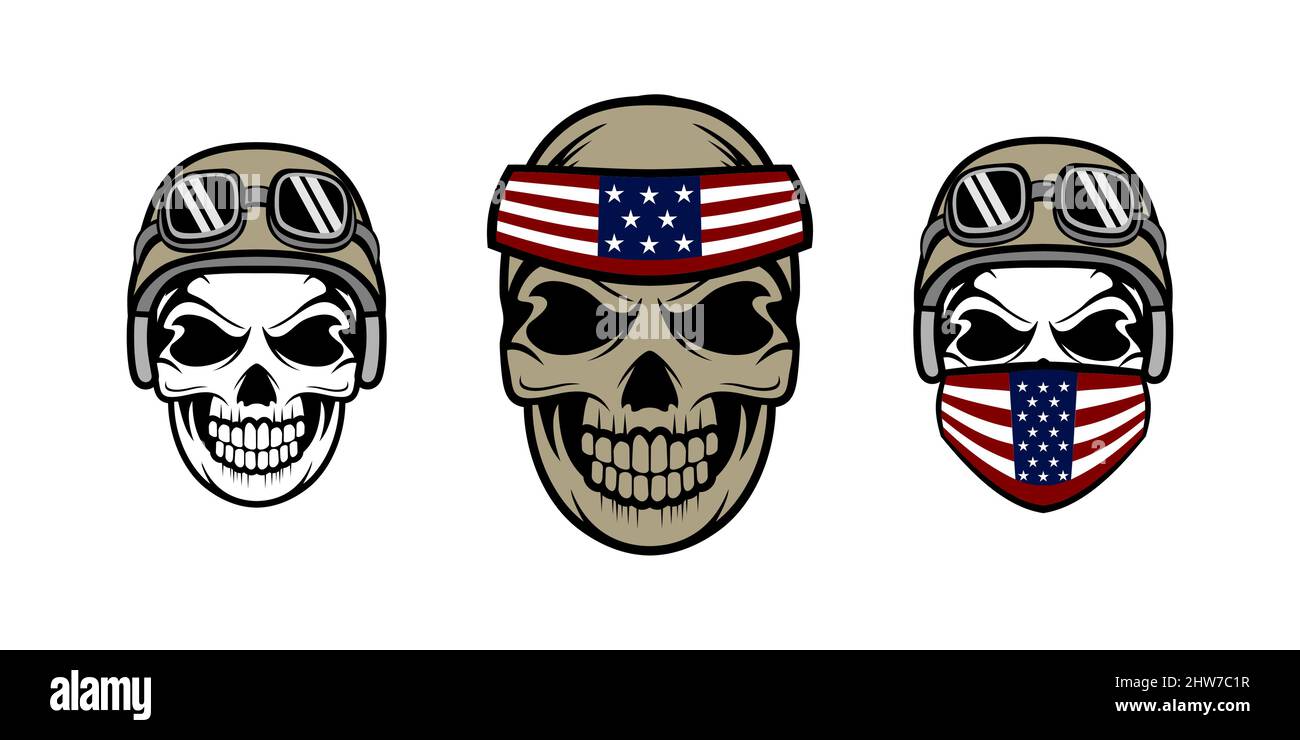 Detailed human skull head design illustration vector eps format ...