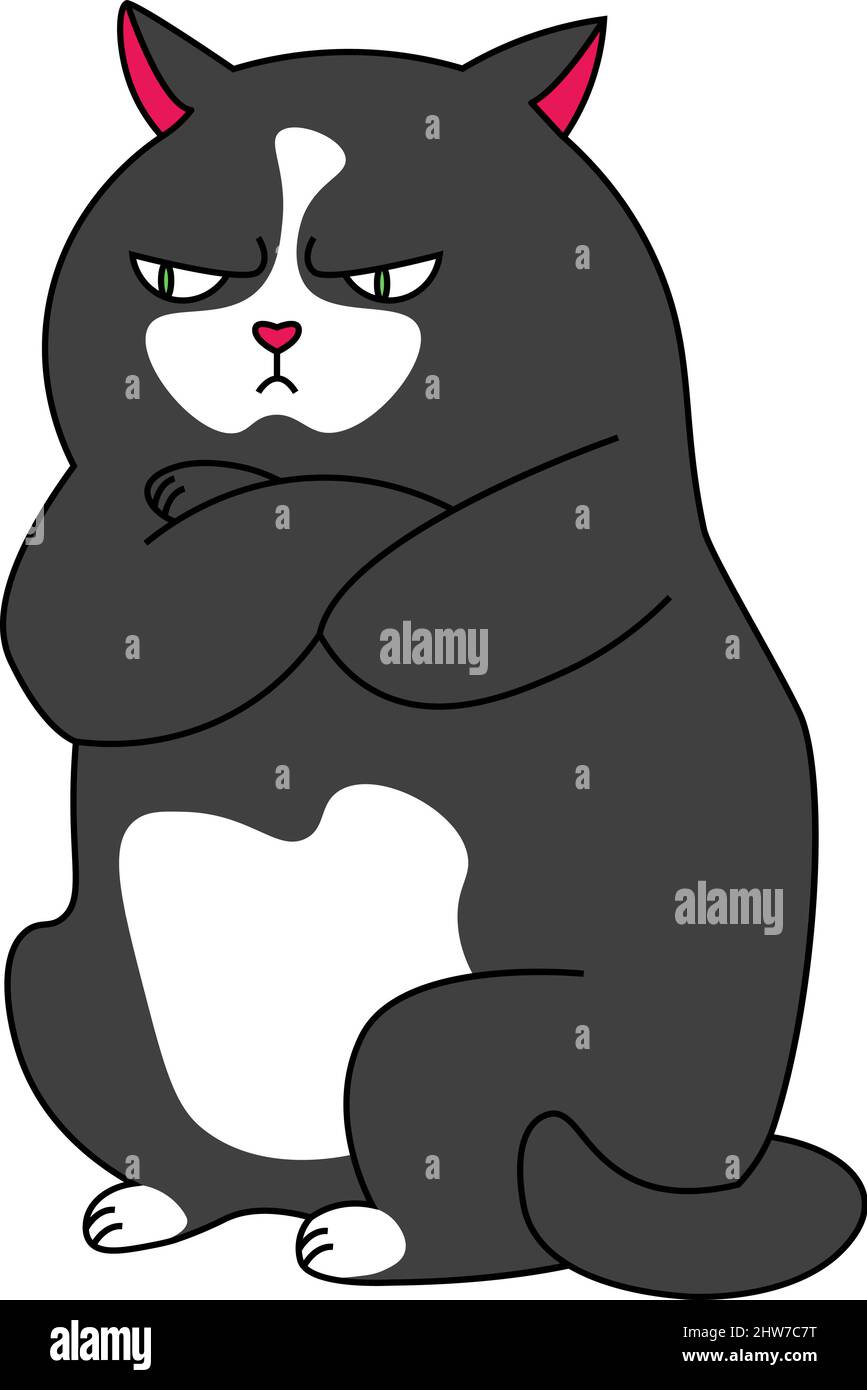 Cat drawing Cut Out Stock Images & Pictures - Alamy
