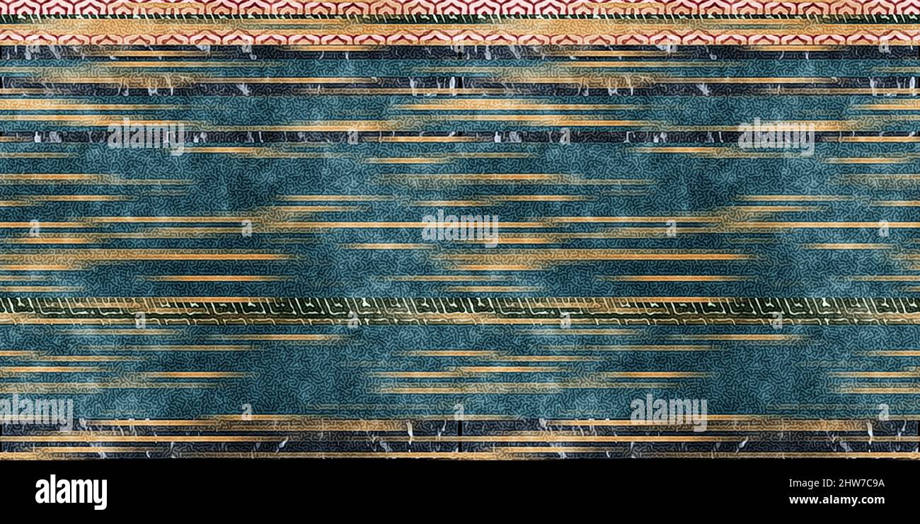 Seamless tribal ethnic stripe grungy border surface pattern design for ...