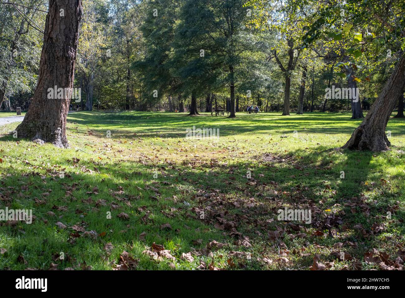 Virginia. Great Falls Park. The Low Depression in the Ground is a ...