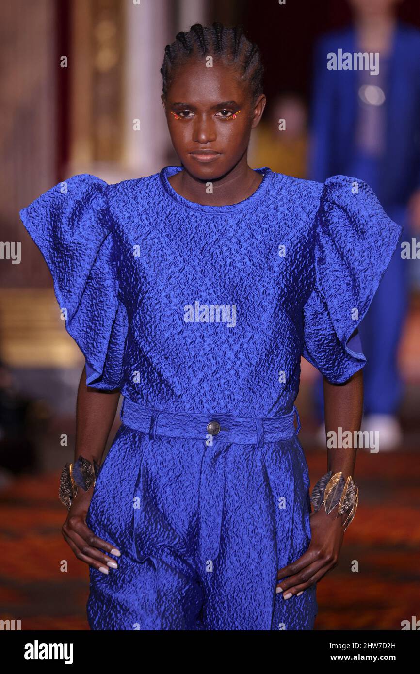 A model walks the runway during the Koche Ready to Wear Fall/Winter ...