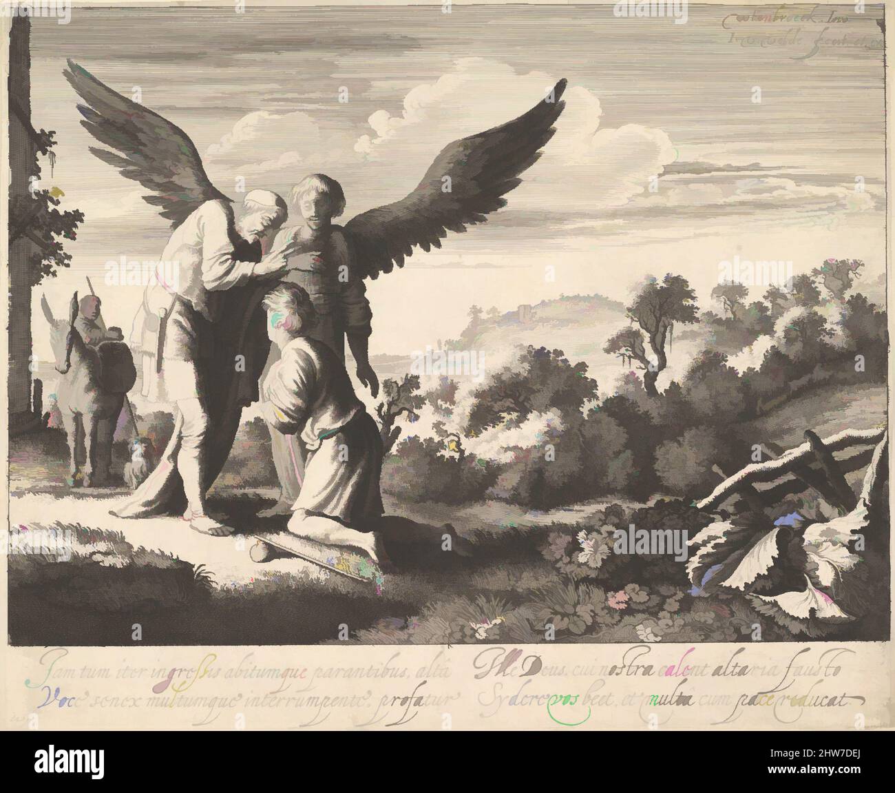 Art inspired by Tobias Blessed by Blind Tobit, from The Story of Tobias ...