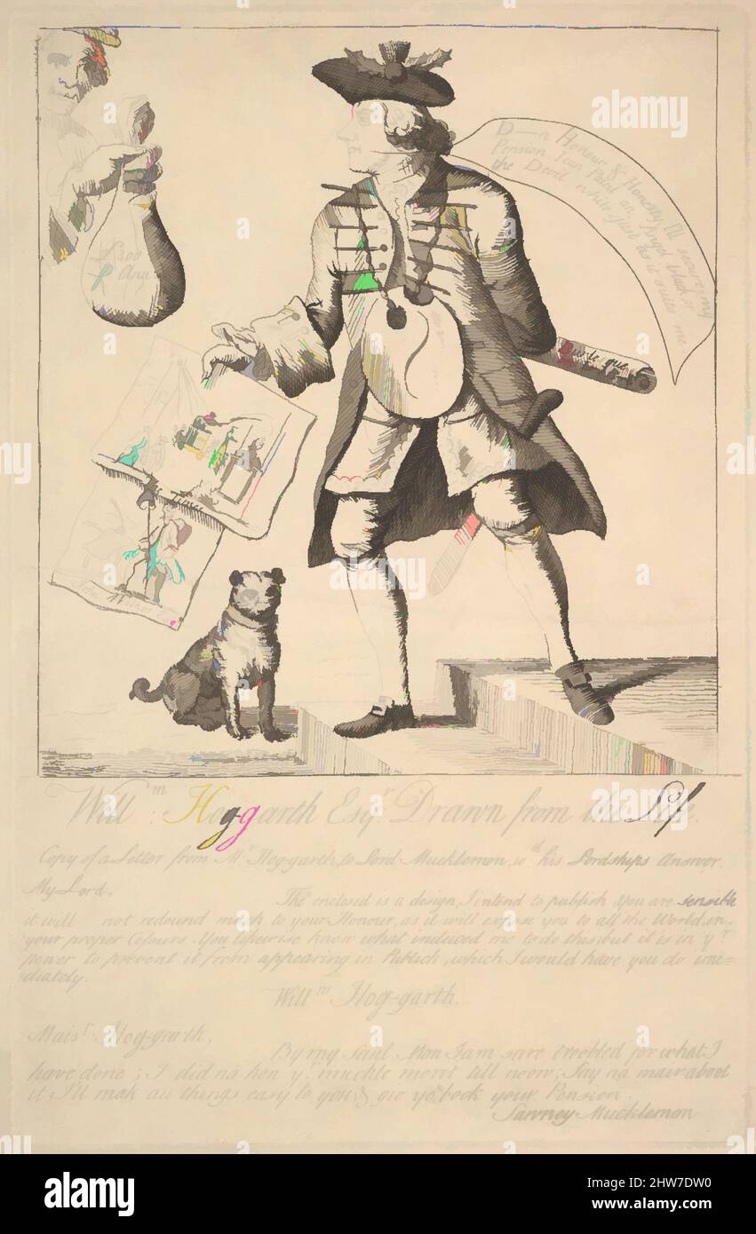 Art inspired by William Hog-garth Esq. Drawn from the Life, 1763 ...
