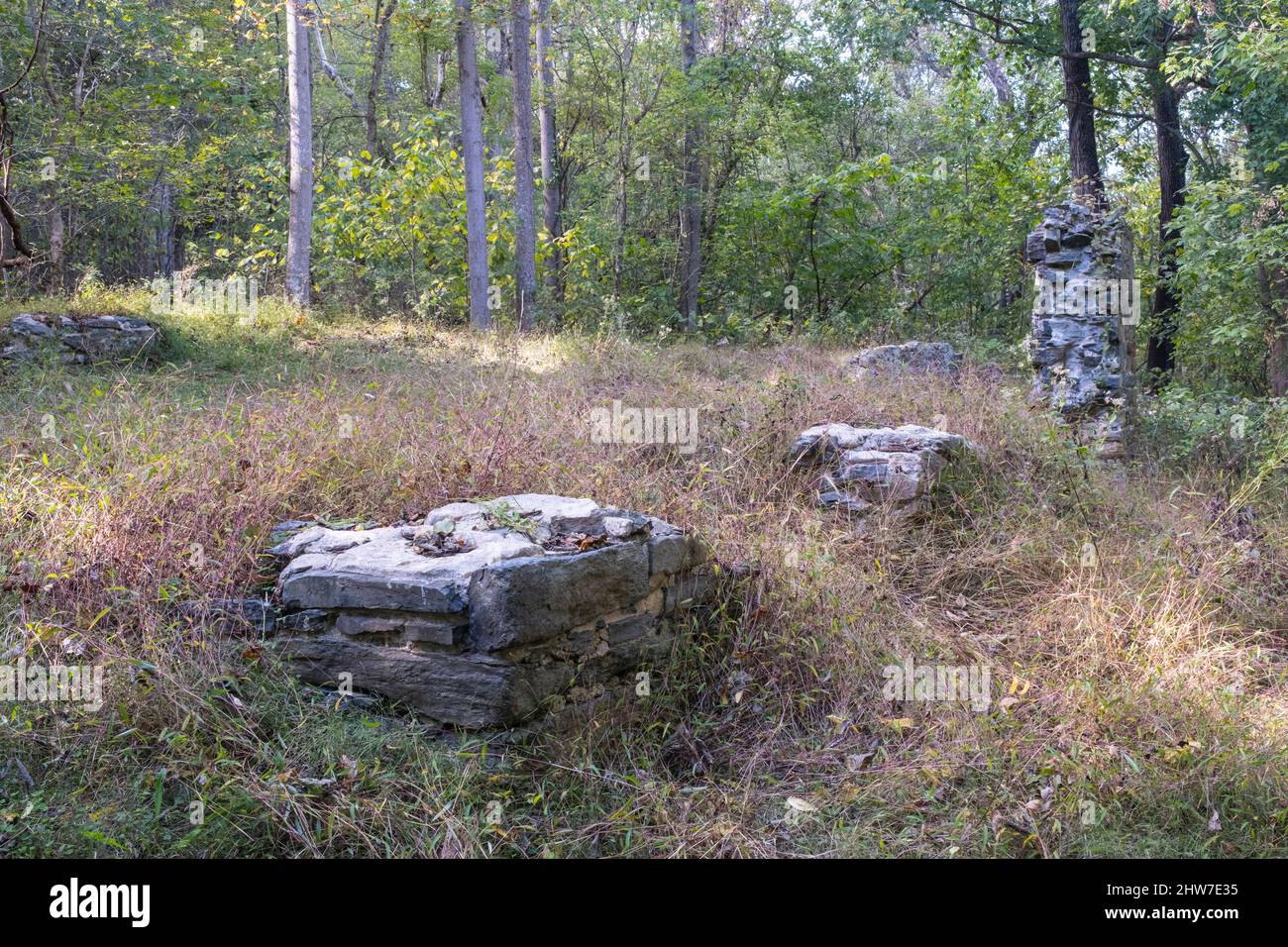 Virginia. Great Falls Park. Remnants of the Canal Superintendent's ...