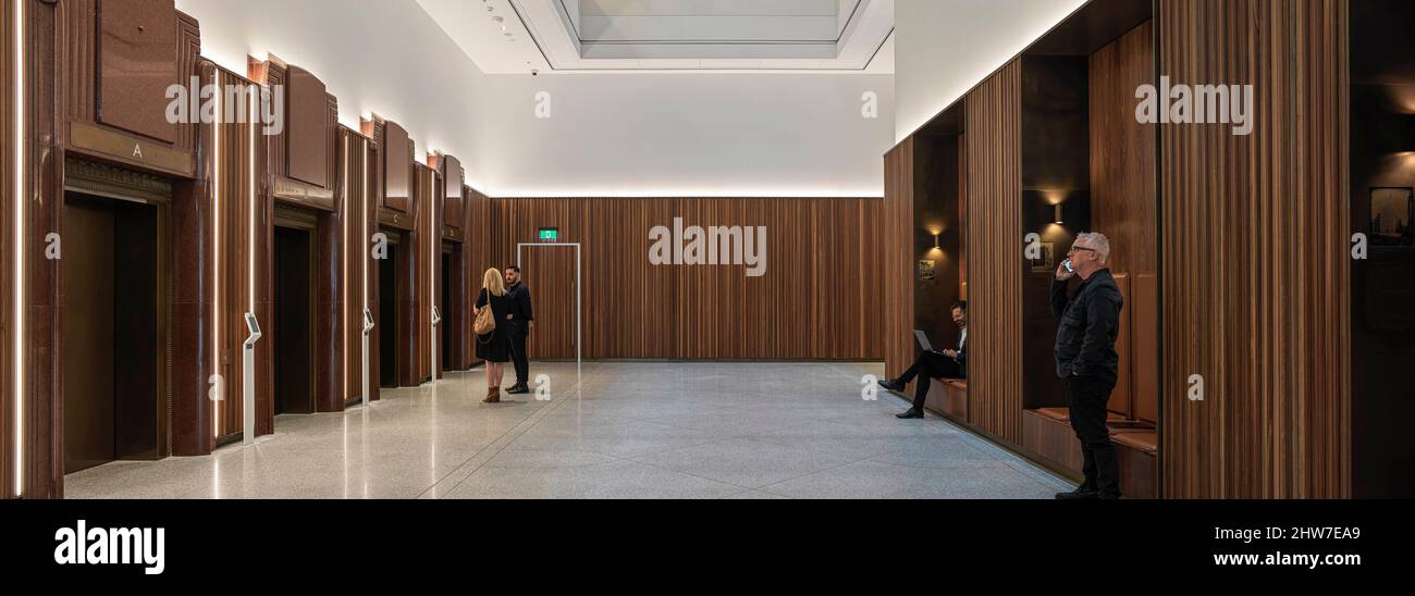 Lobby. 44 Martin Place, Sydney, Australia. Architect: Hassell, 2022 ...
