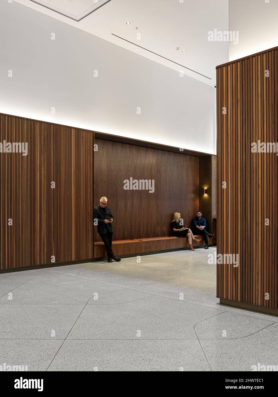 Lobby seating. 44 Martin Place, Sydney, Australia. Architect: Hassell ...