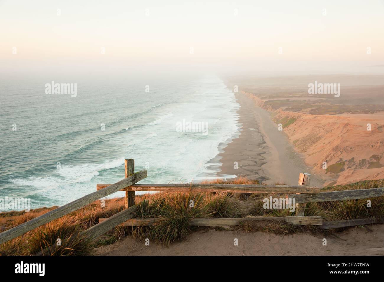 View from South Beach Overlook, at Point Reyes National Seashore ...