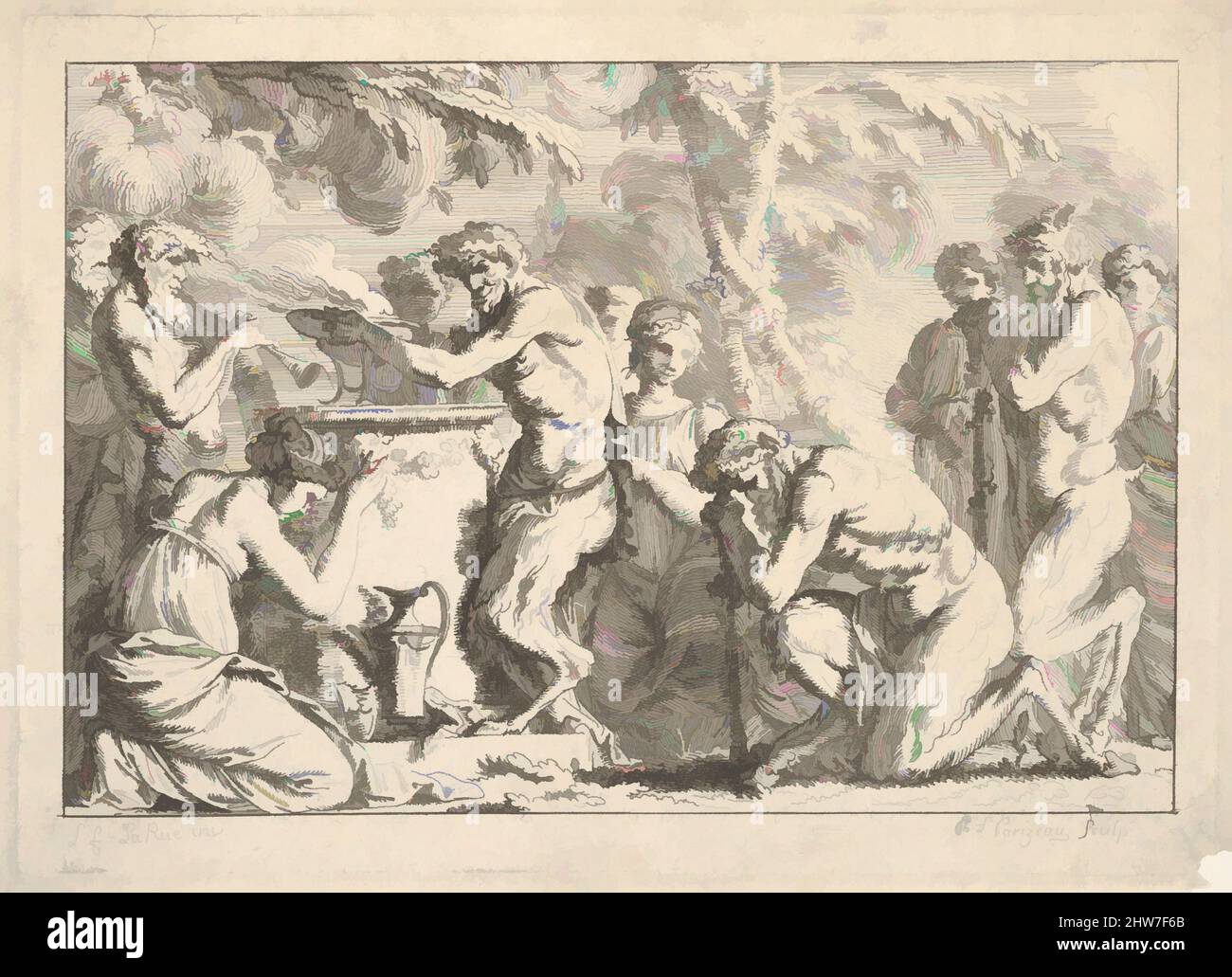 Art inspired by Ancient Sacrifice, 18th century, Etching, sheet: 4 3/4 ...