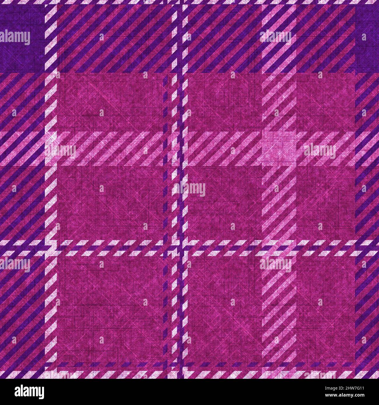 Bright pink summer woven plaid texture. Seamless woollen feminine style ...