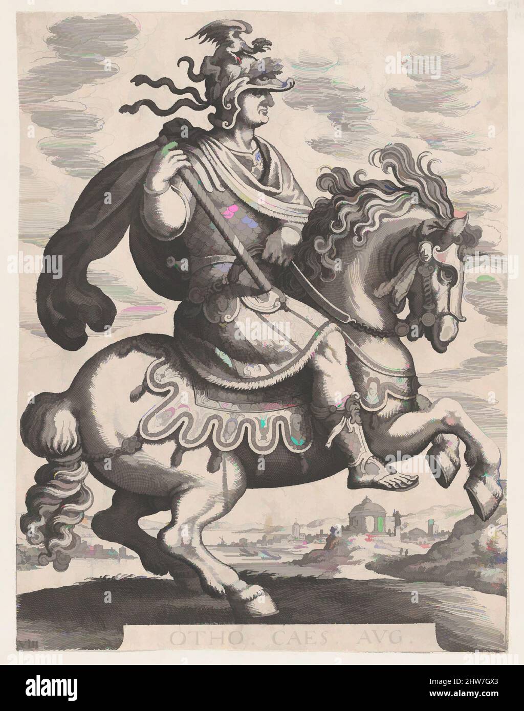 Art inspired by Plate 8: Emperor Otho on Horseback, from 'The First ...