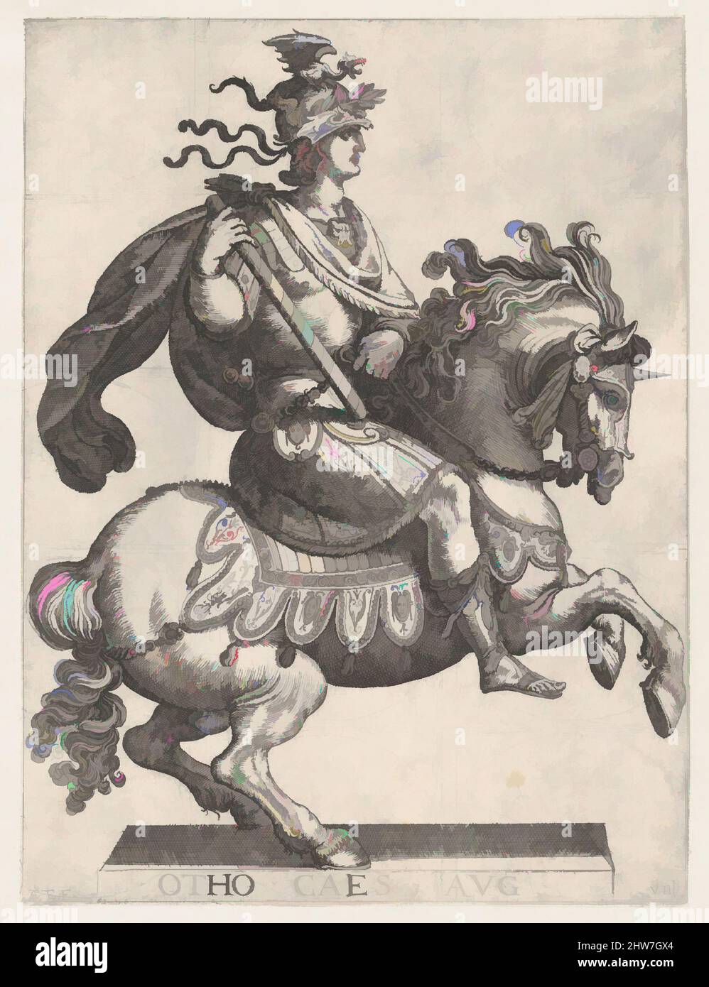 Art inspired by Plate 8: Emperor Otho on Horseback, from 'The First ...