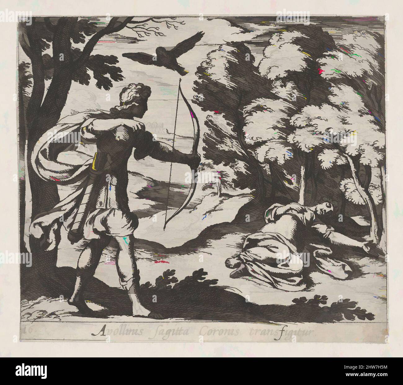 Apollo killing coronis appolinis sagitta hi-res stock photography and ...