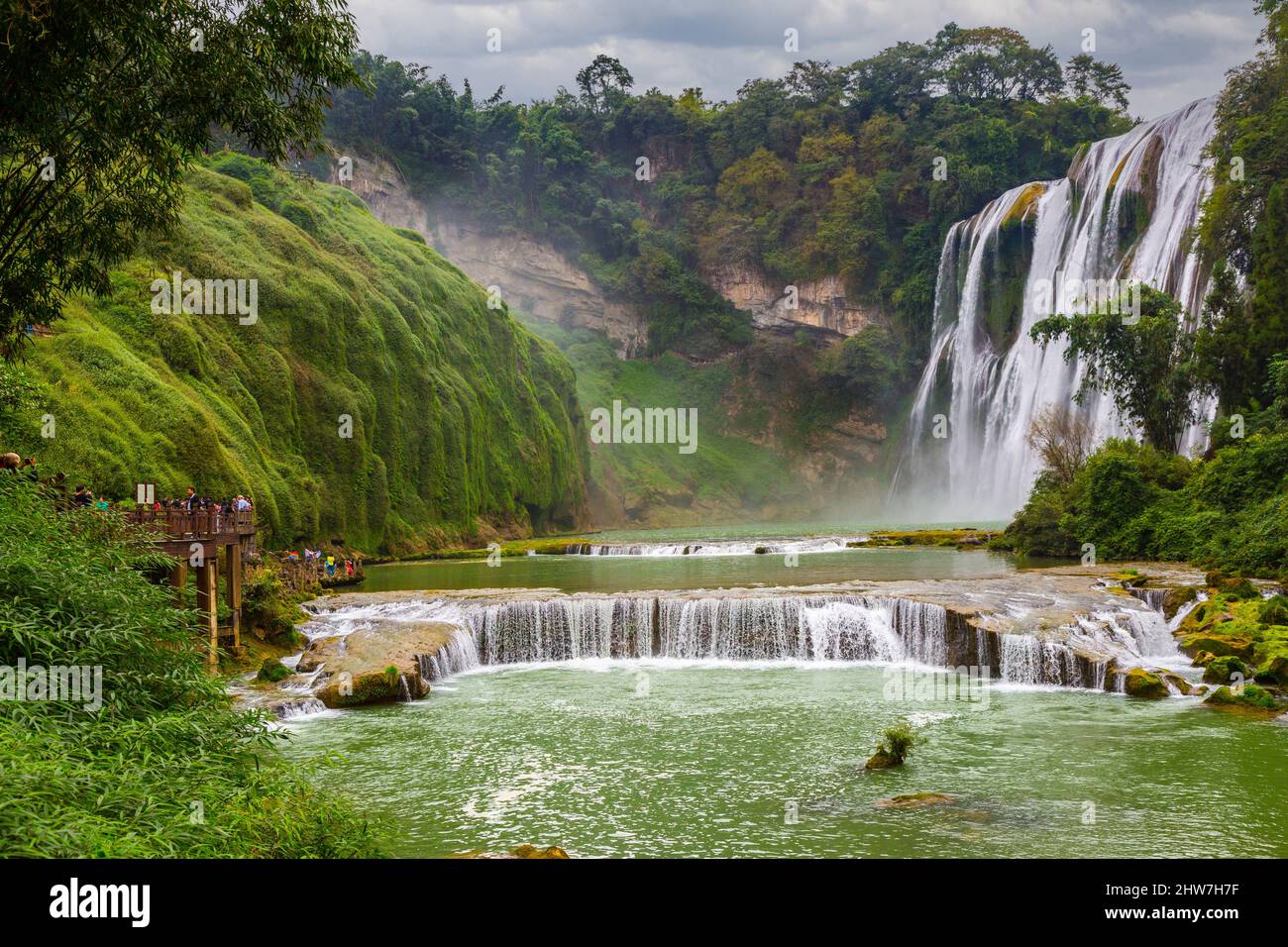 Guizhou Province, China. Yellow Fruit Tree (Huangguoshu) Waterfall ...