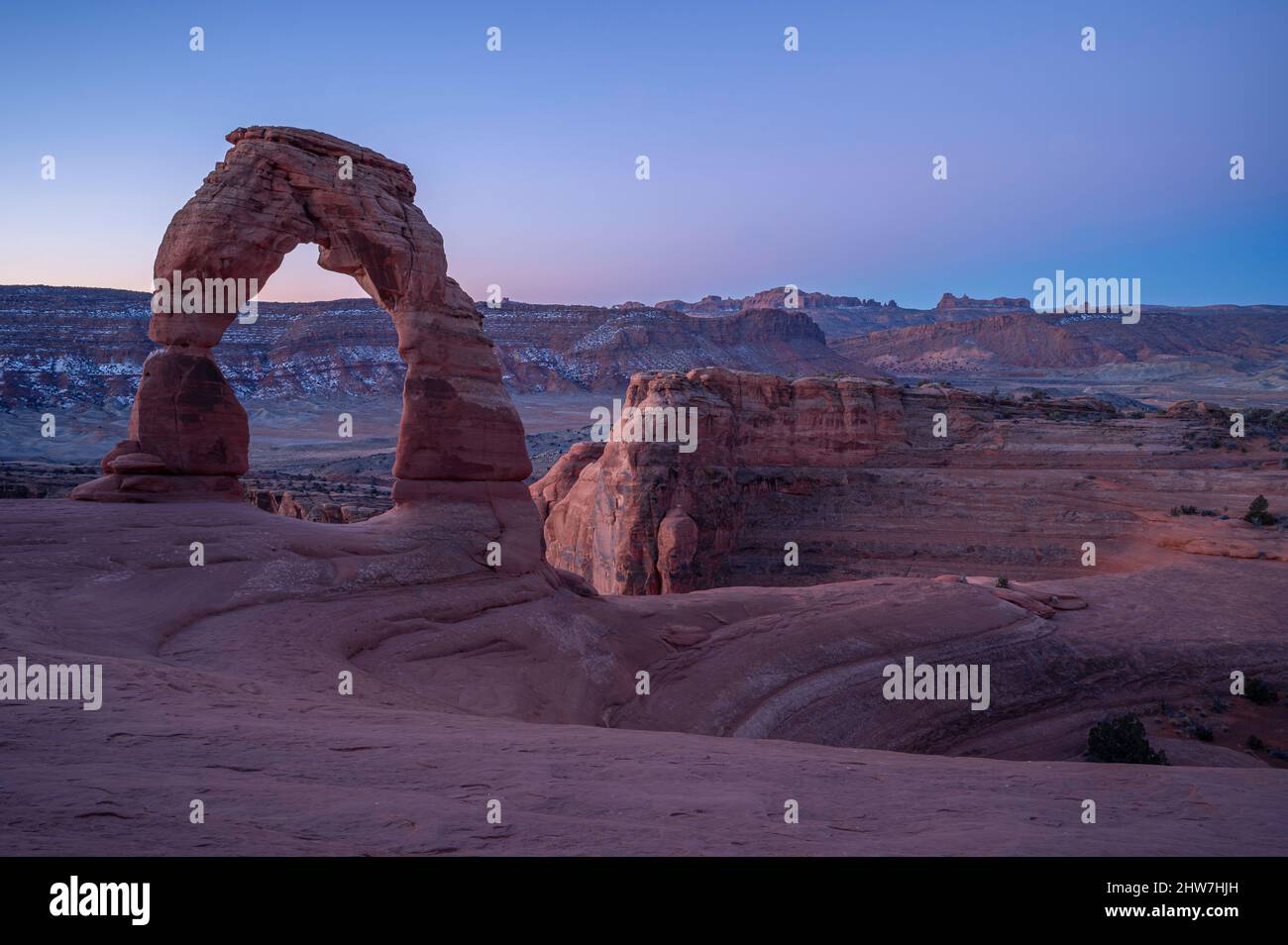 Delicate Arch at Arches National Park, Moab, Utah Stock Photo - Alamy