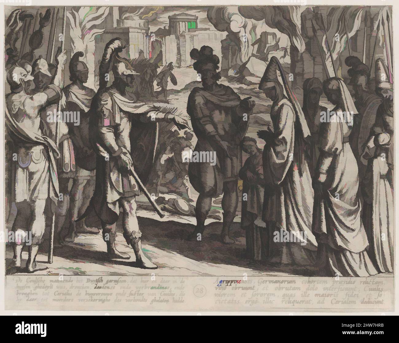 Cologne troops bring civilis wife and sister to cerialis hi-res stock ...