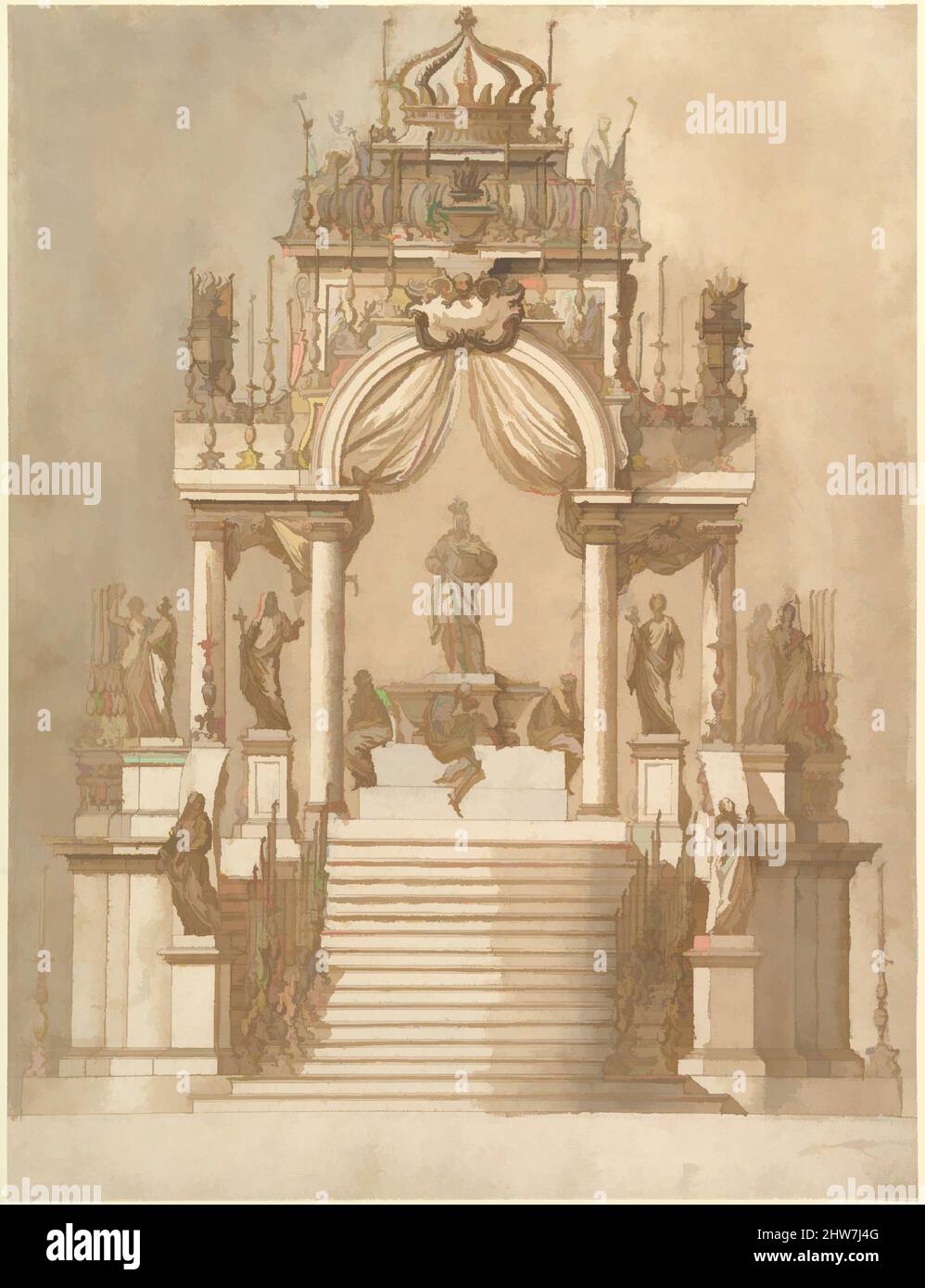 Art inspired by Design for a Catafalque for King Philip IV of Spain ...