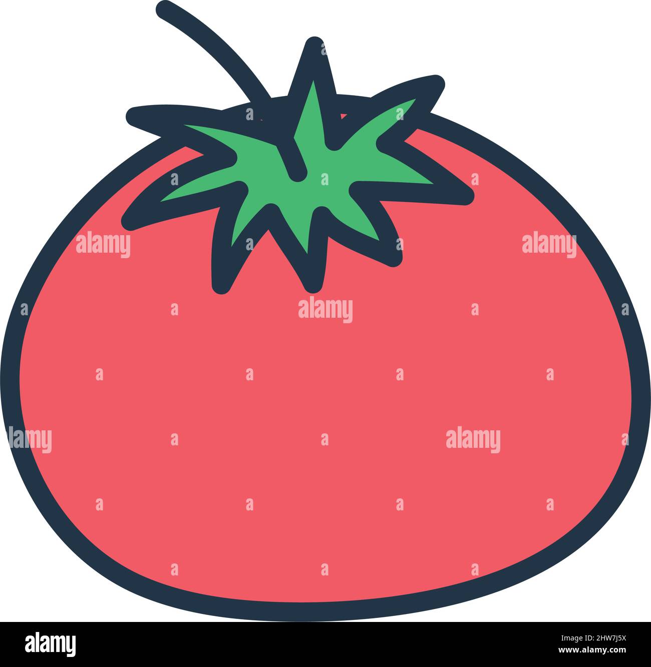 red tomato icon Stock Vector Image & Art - Alamy